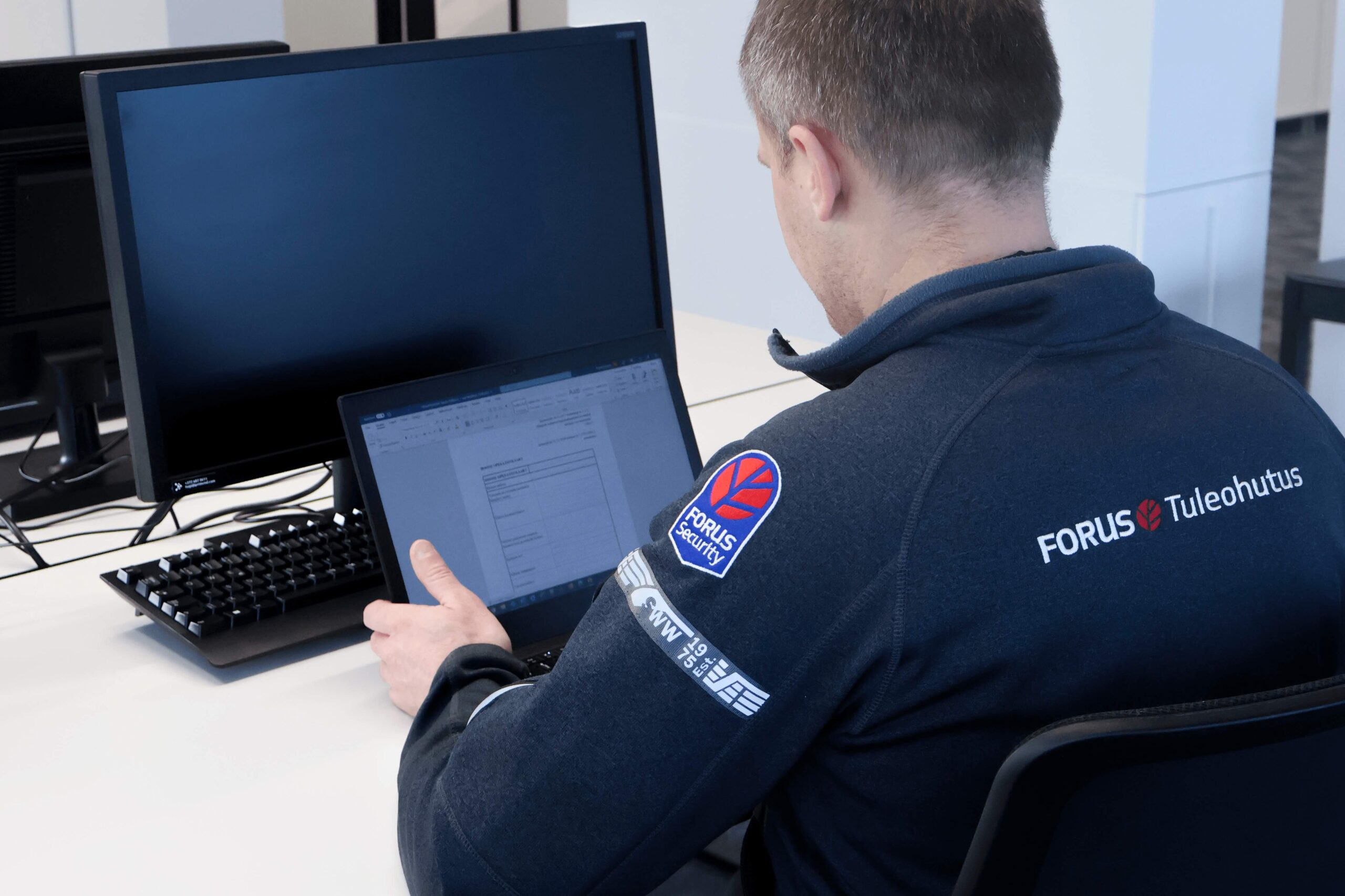 Operational map by the fire safety specialists of Forus